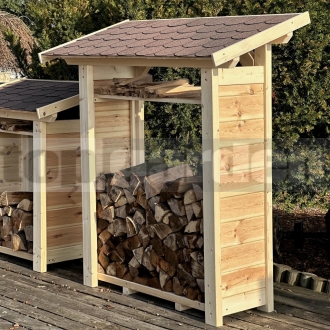 Prístrešok na drevo Praktik - topgarden.sk - drevený prístrešok na drevo